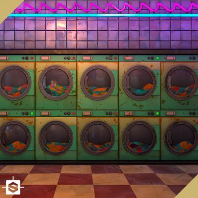 ArtStation - Stylized Texture Exploration : Washing Machines