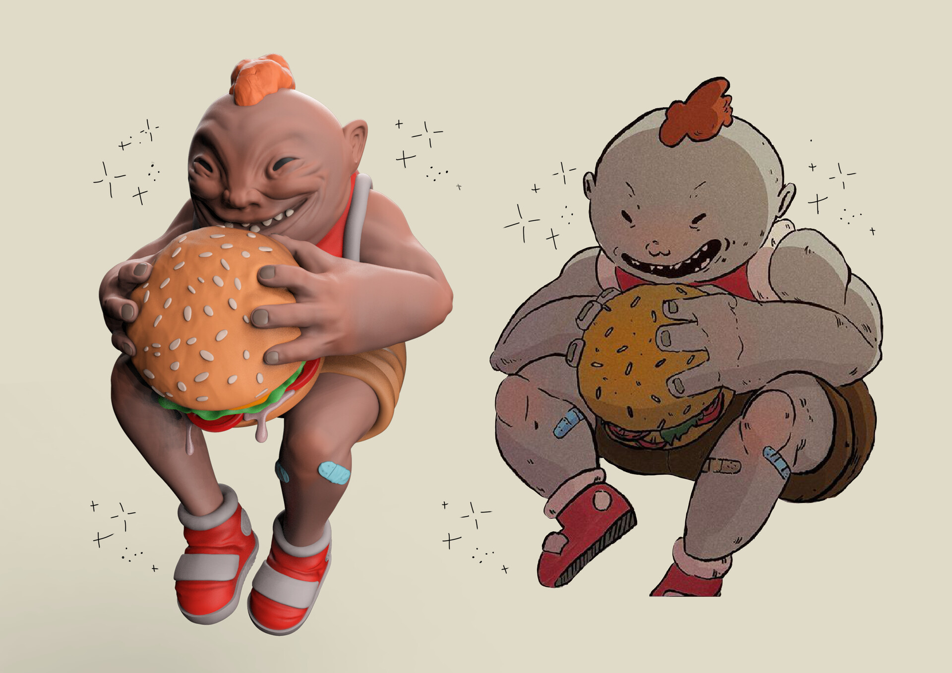 ArtStation - Burger Boy