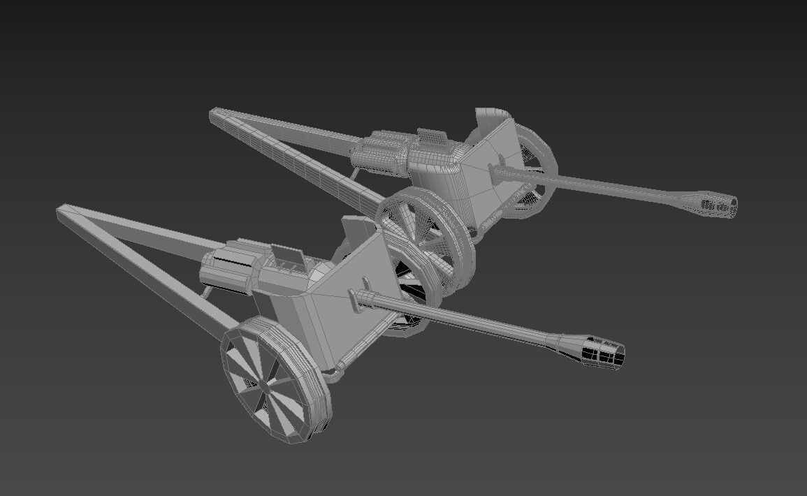 ArtStation - WW2 Cannon (High Poly)