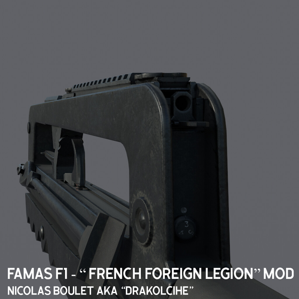 ArtStation - Famas F1 - "French Foreign Legion" Mod