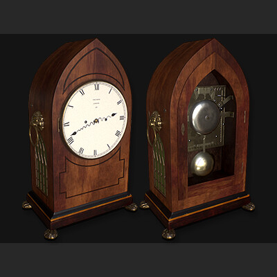 ArtStation - Regency Bracket Clock