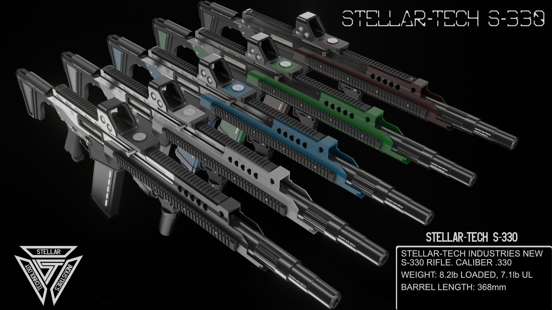 ArtStation - S-330 Carbine Rifle
