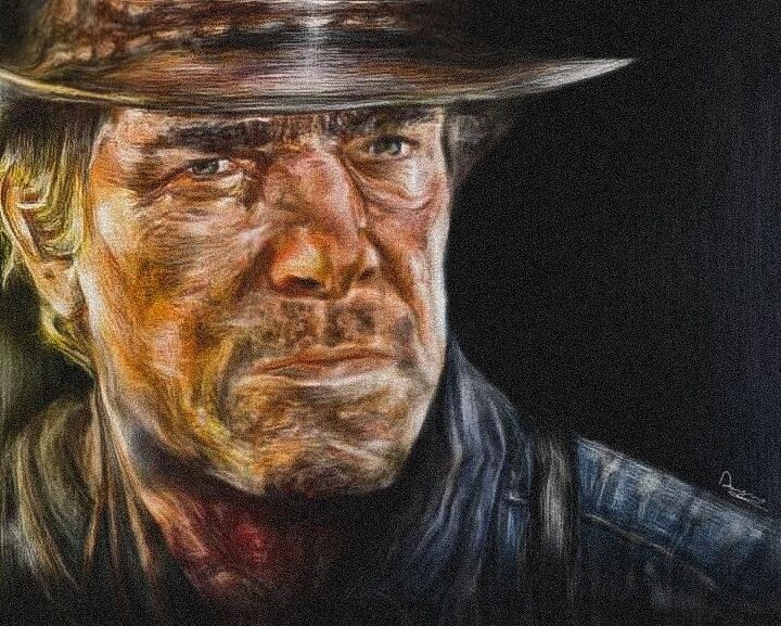 ArtStation - Arthur Morgan digital drawing (improved)