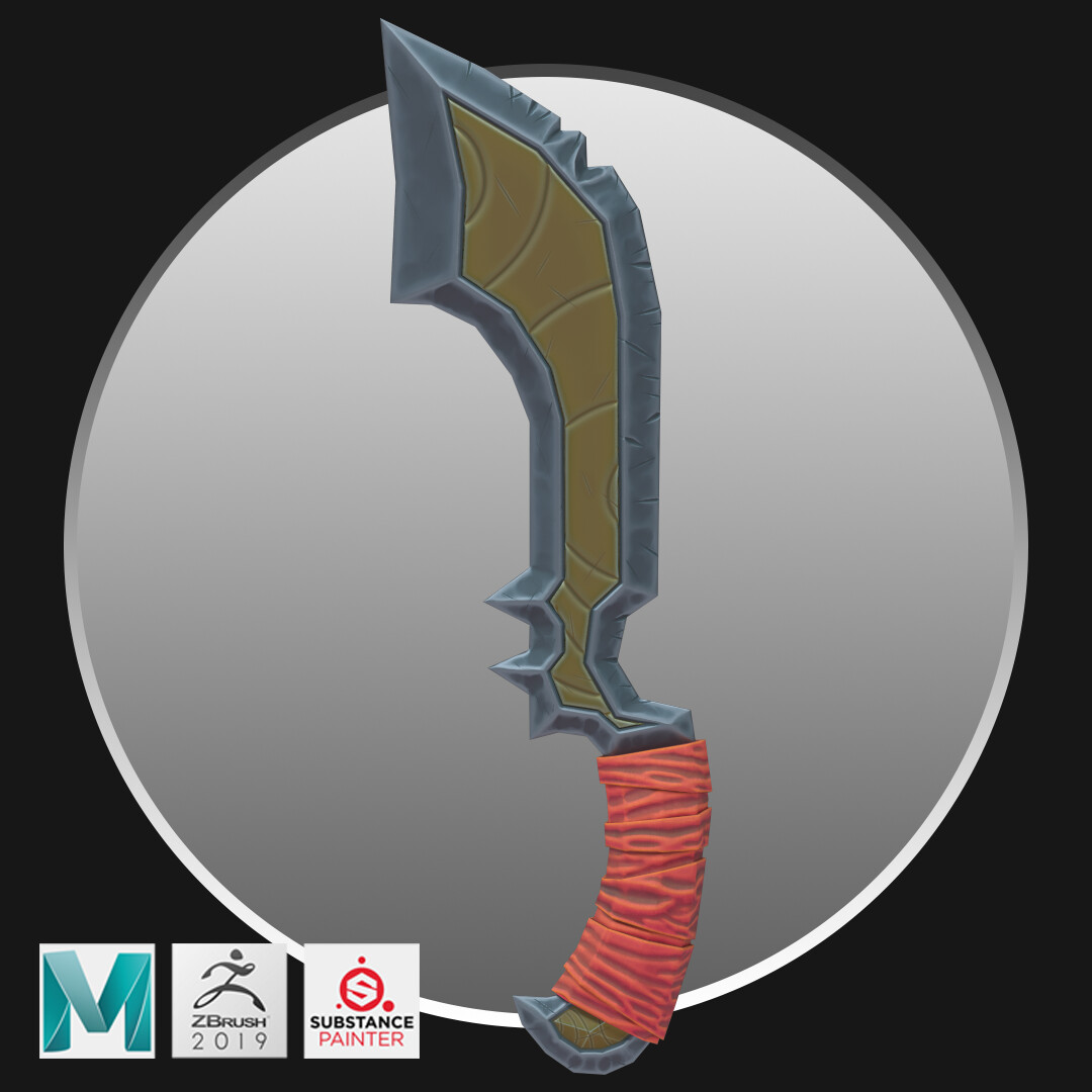 ArtStation - Stylized Dagger