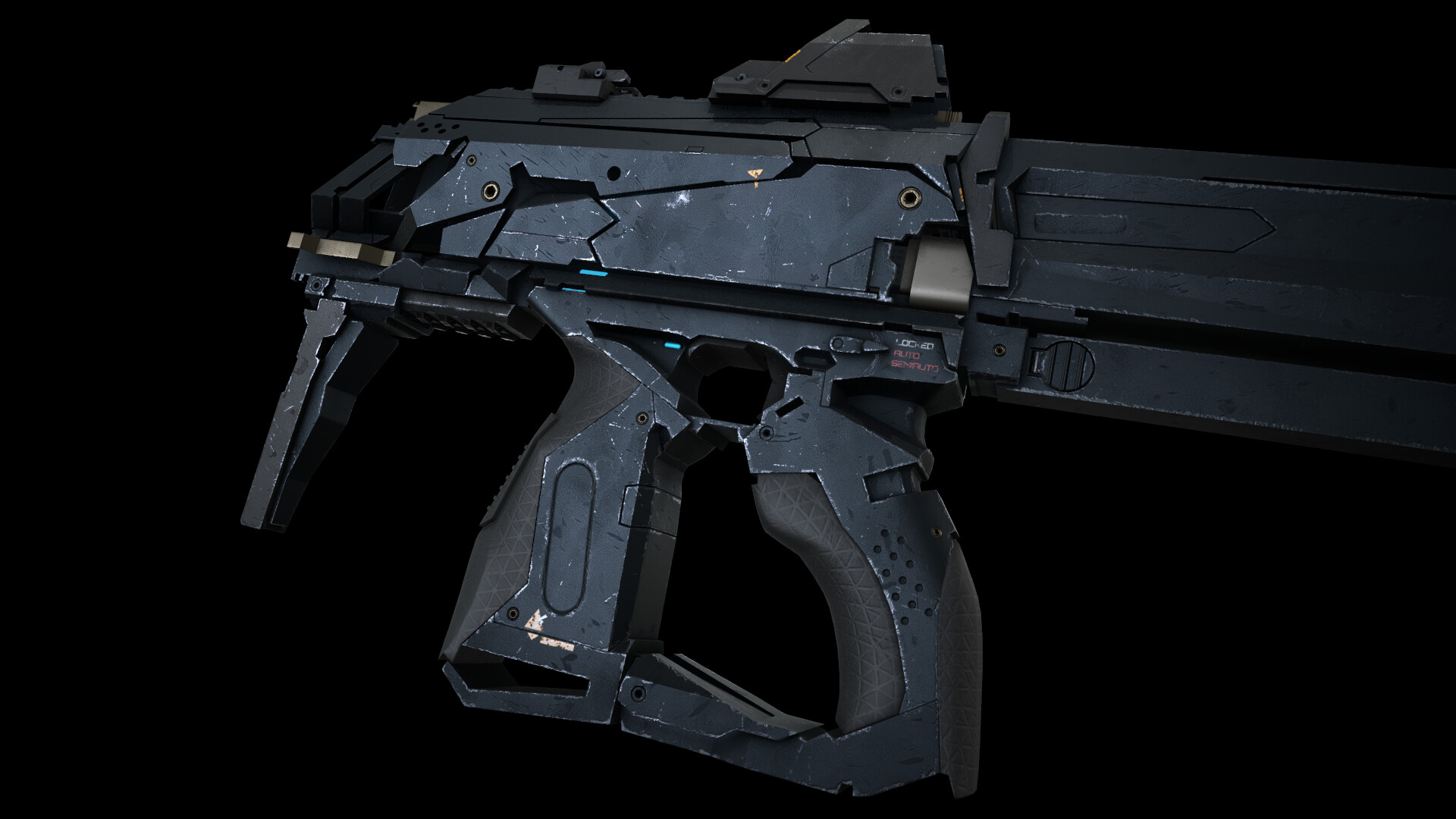 ArtStation - Futuristic Rifle