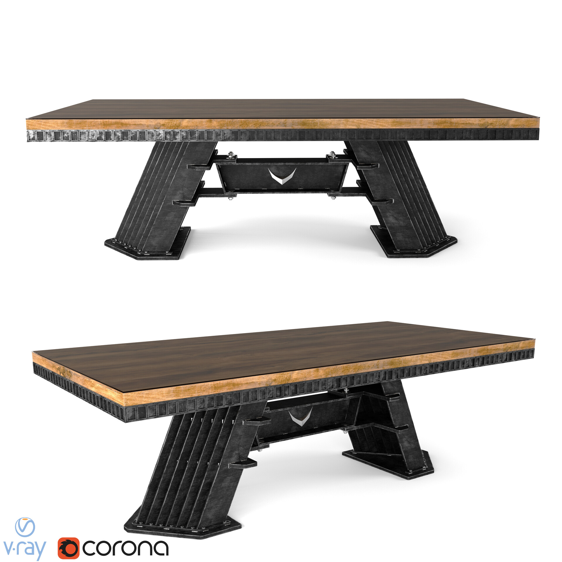 ArtStation - Steel Vintage Pilot Table