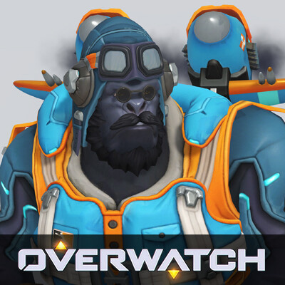 ArtStation - OVERWATCH - Winston 'Flying Ace' Character Skin