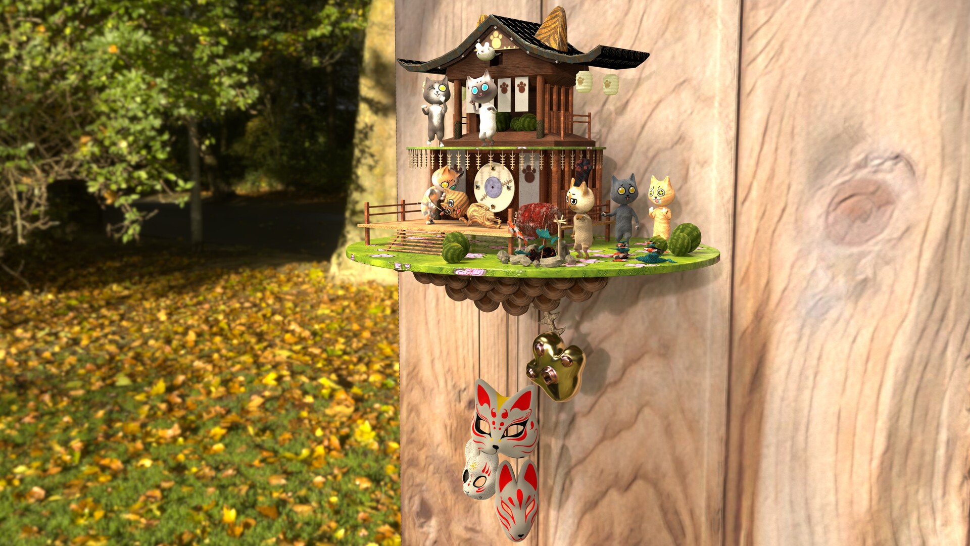 ArtStation - Cat Clock