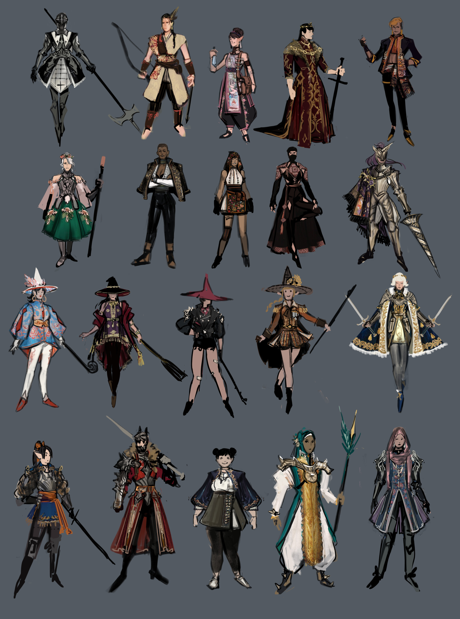 Giulia Carli - Character Sketches - 2019