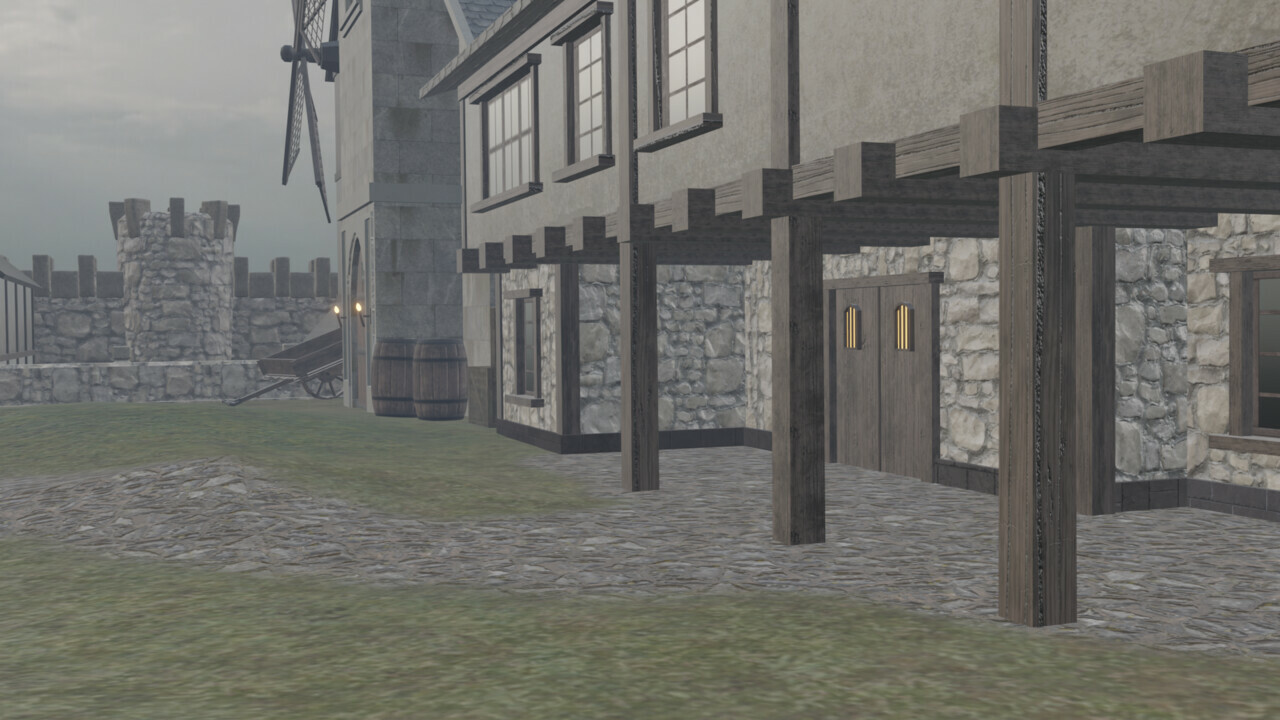 ArtStation - King Arthur's Town Square: Game Environment Challenge