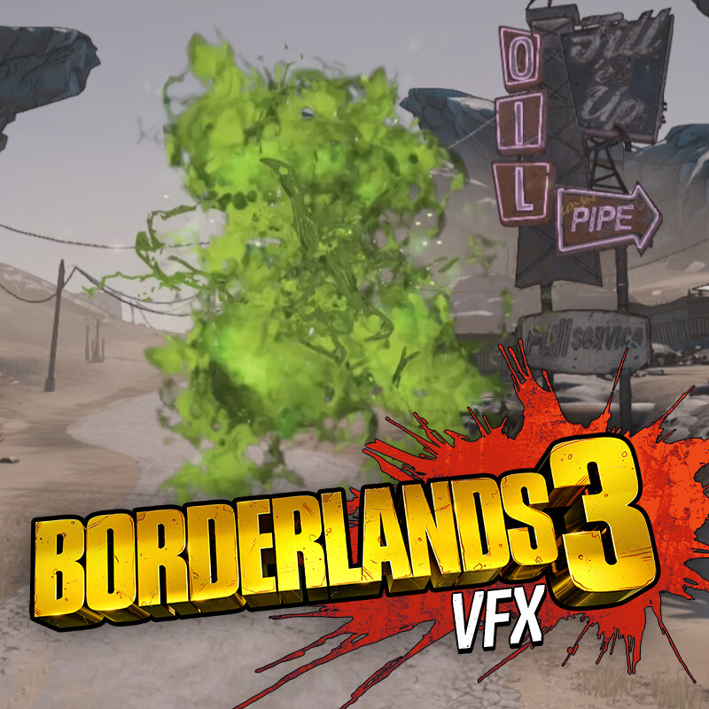 ArtStation - Borderlands 3: Visual Effects - Corrosive Explosions