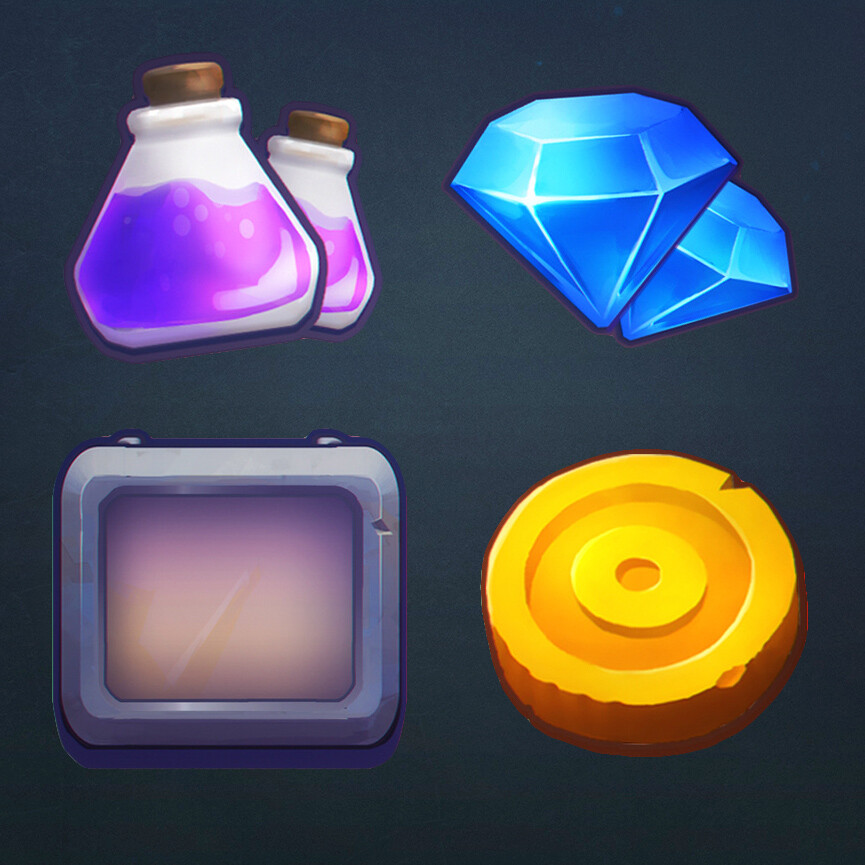 ArtStation - 2D Mobile Game UI