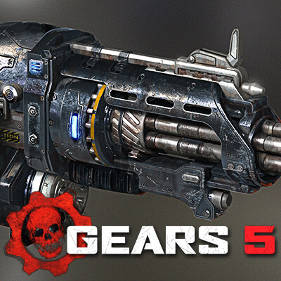 ArtStation - Mega Mech Gatling Gun