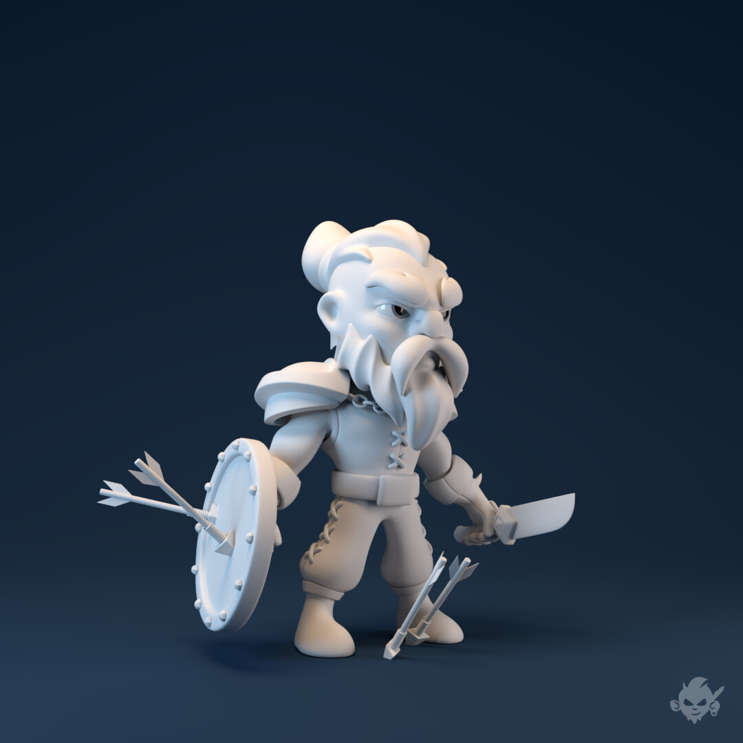 ArtStation - Chibi Warrior
