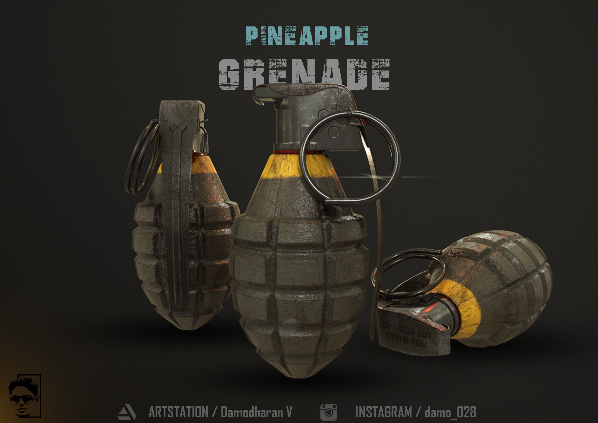 ArtStation - Pineapple grenade