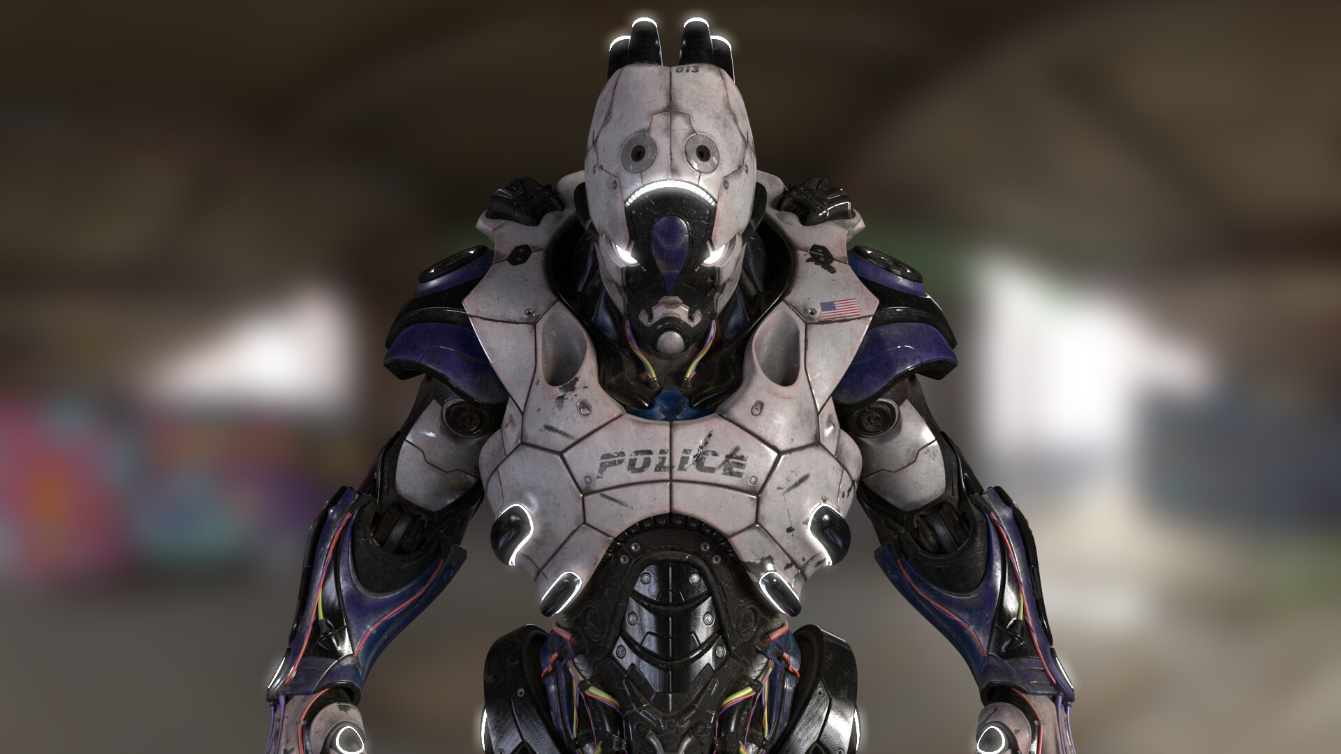 ArtStation - Mecha - Leviathan Sentinel (Think Tank Training Center)