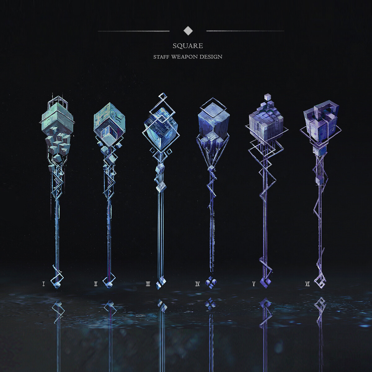 ArtStation - Basic Shapes Staff Collection