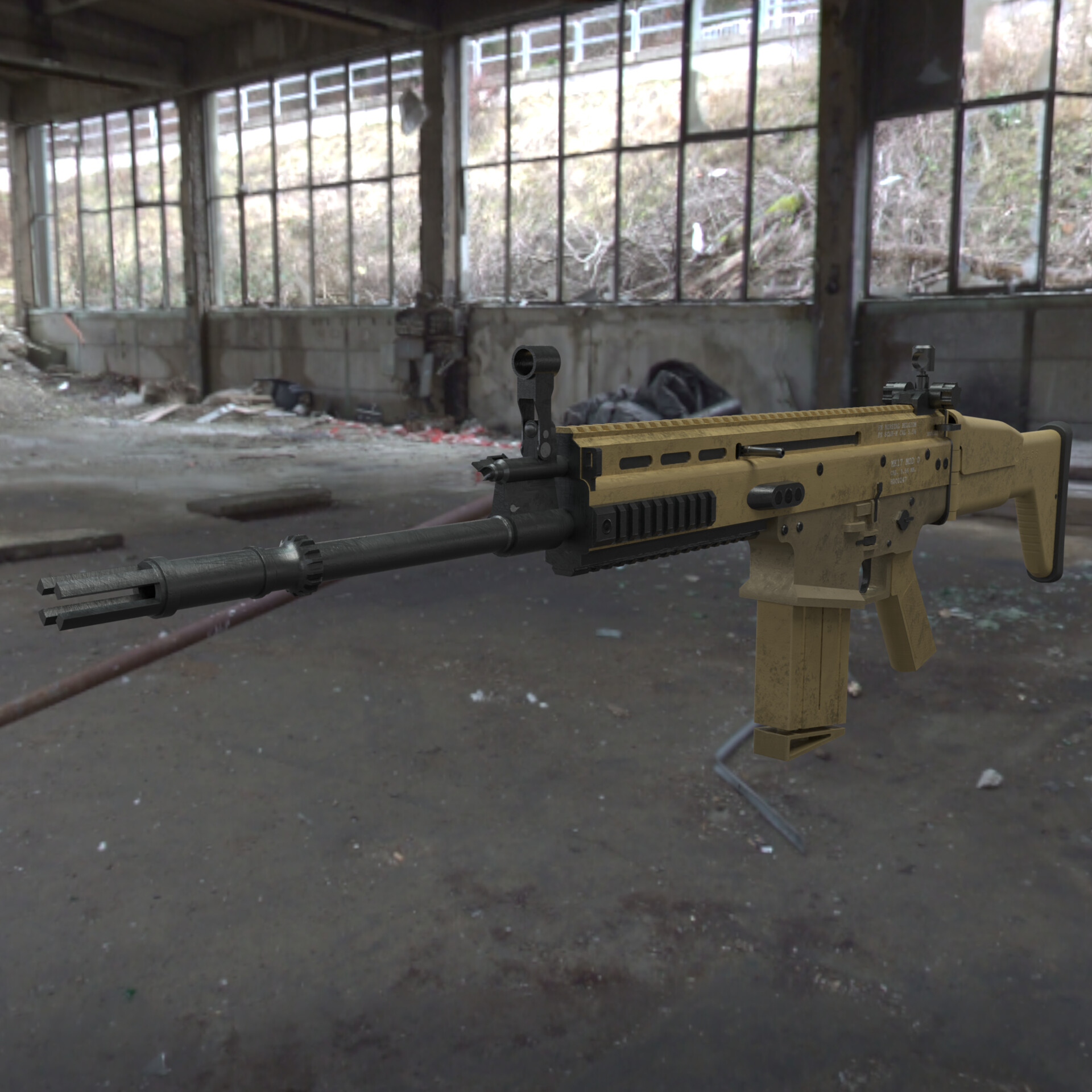 ArtStation - Scar-H Assault Rifle