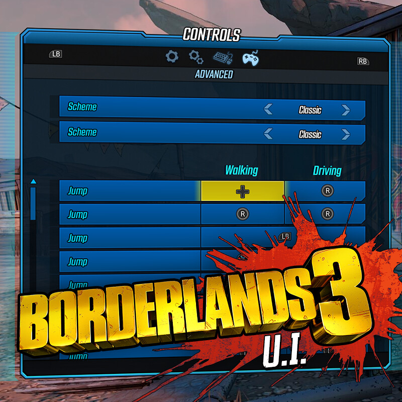 ArtStation - Borderlands 3: Options Menu Final Concepts