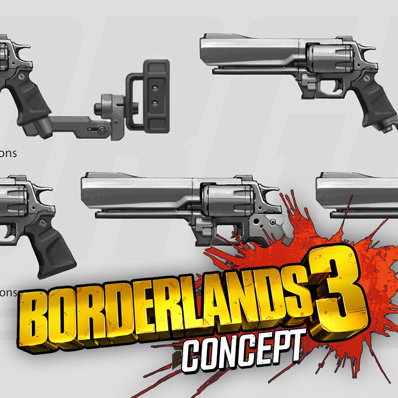 ArtStation - Borderlands 3: Torgue Pistol