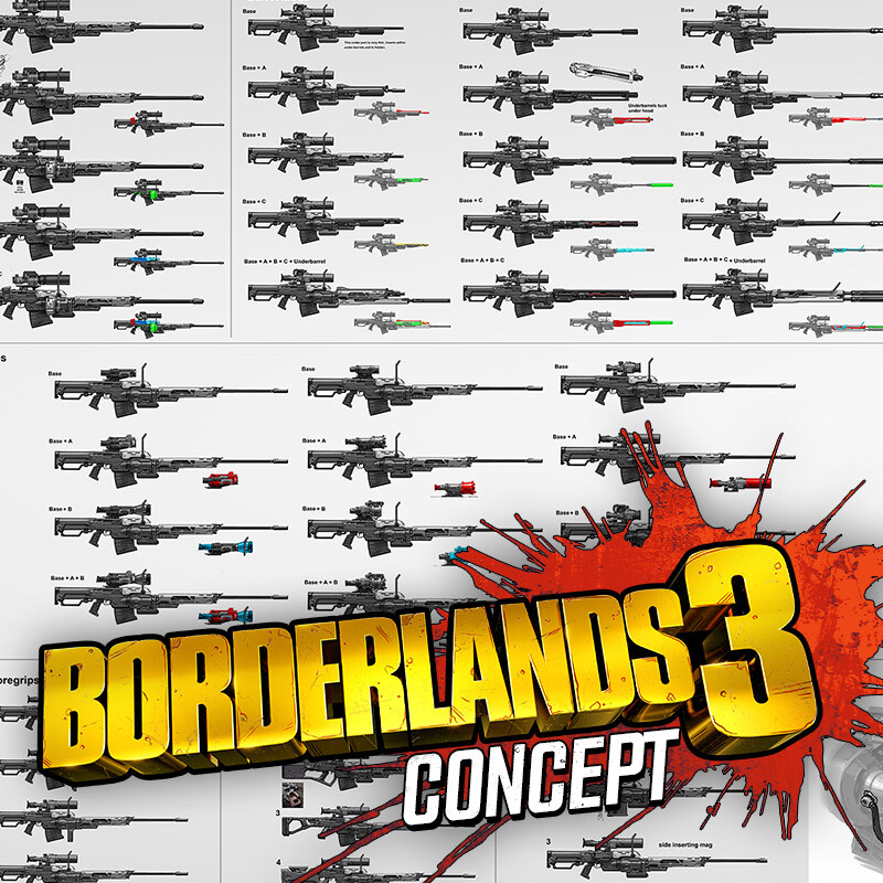 ArtStation - Borderlands 3: Vladof Weapons