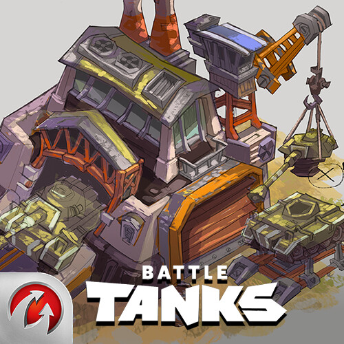 ArtStation - Battle Tanks - Buildings Concepts art