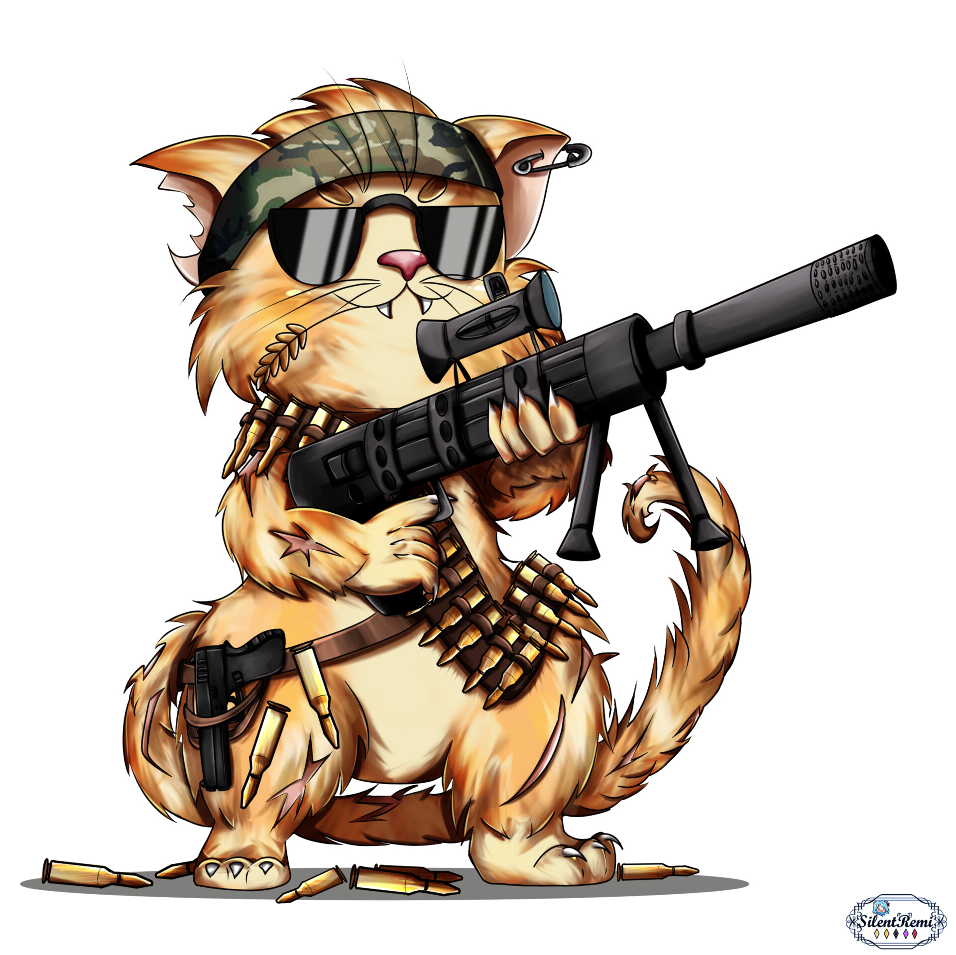 ArtStation - War Cat Chibi Commission