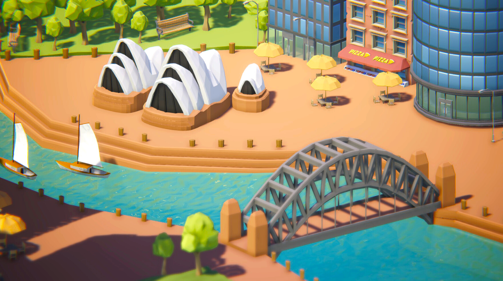 ArtStation - Low-Poly Sydney Environment