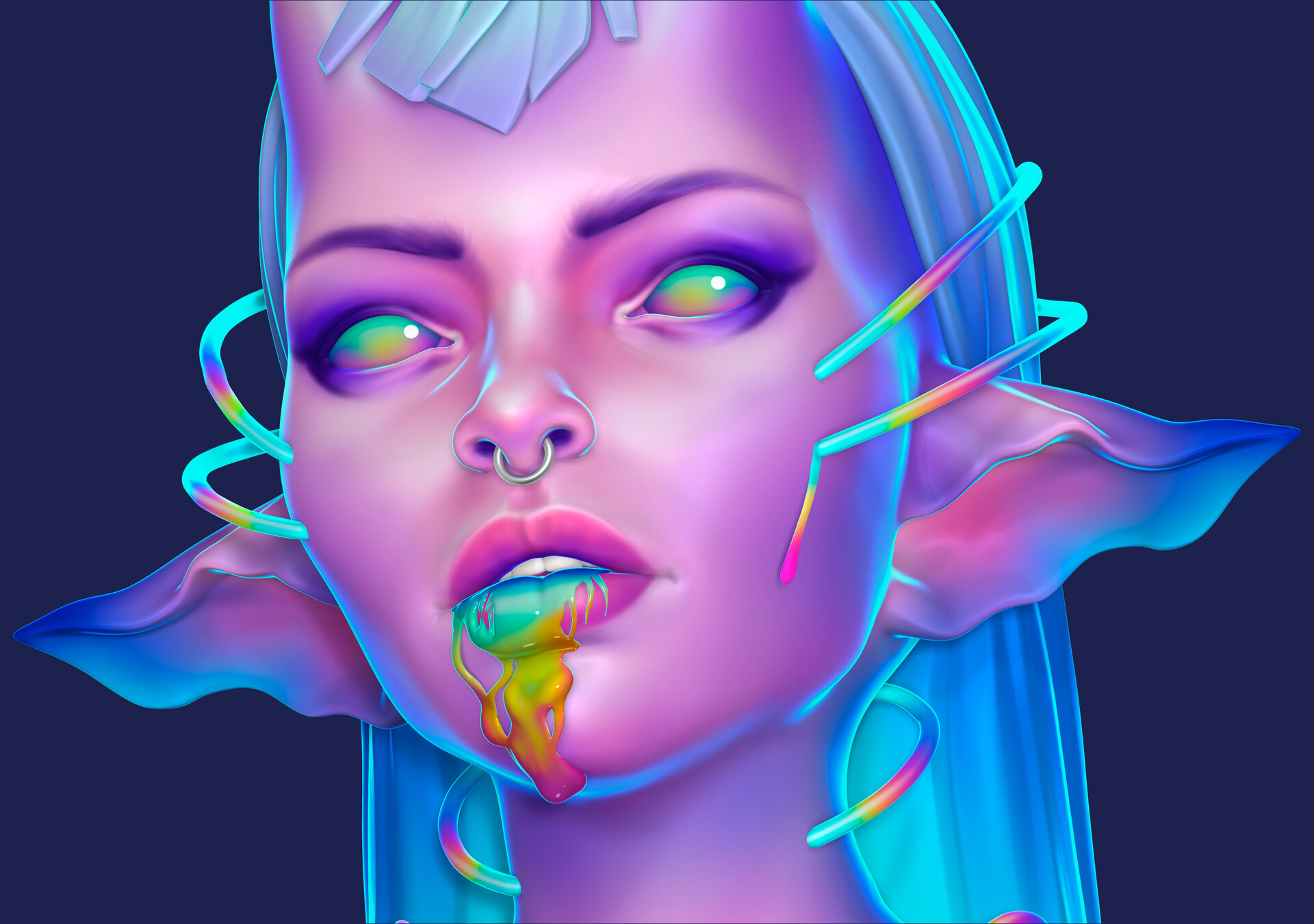 ArtStation - Neon Elf
