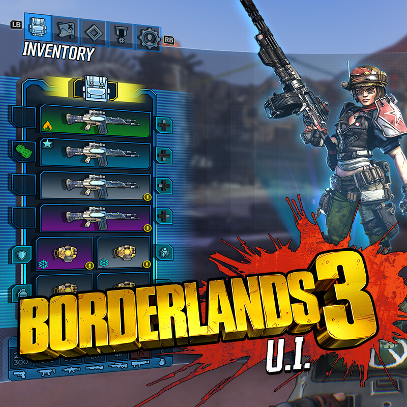 ArtStation - Borderlands 3 Inventory UI