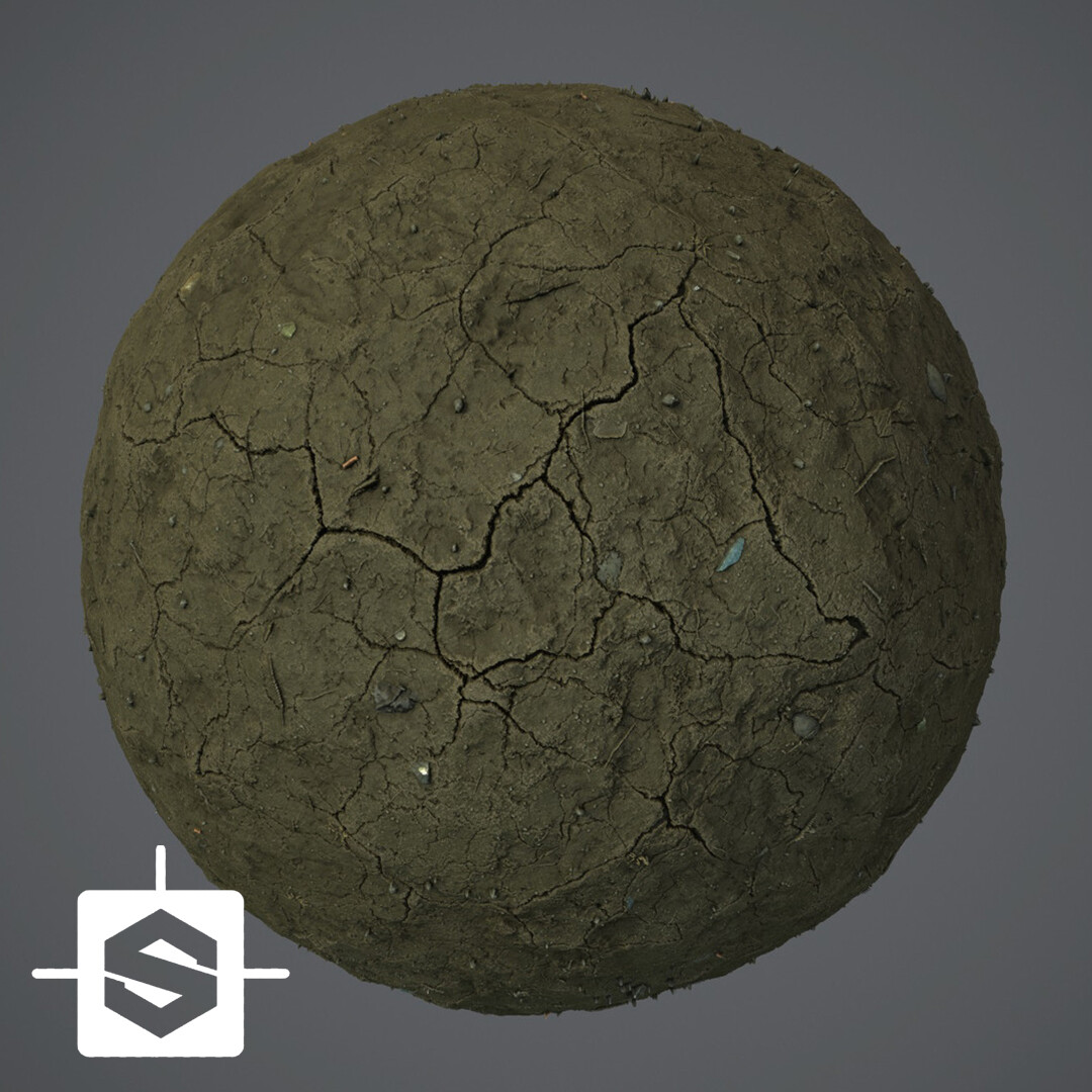 ArtStation - Shanty Town Dry Mud Material - Substance Designer