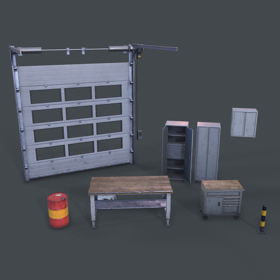 ArtStation - Garage Props