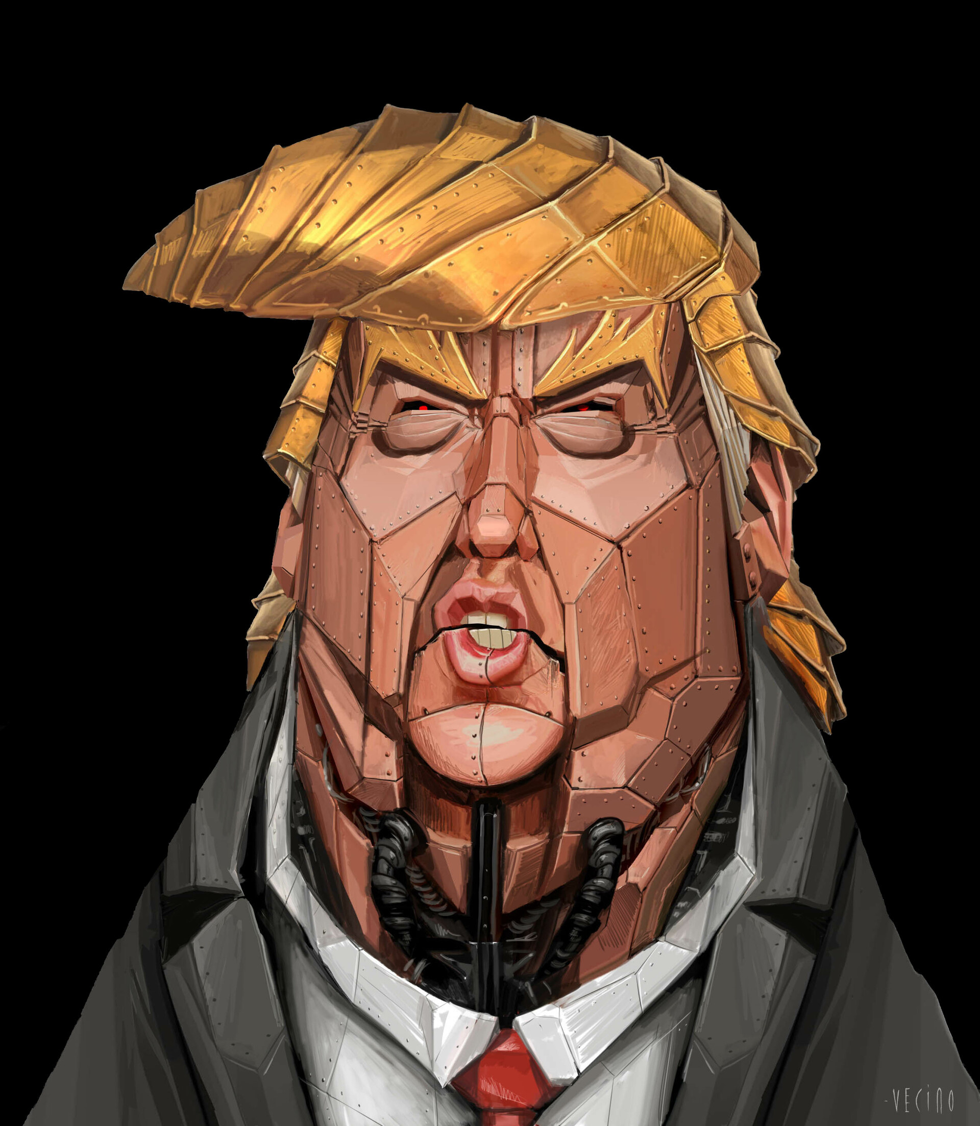 Santiago Vecino - Trump robot - concept art