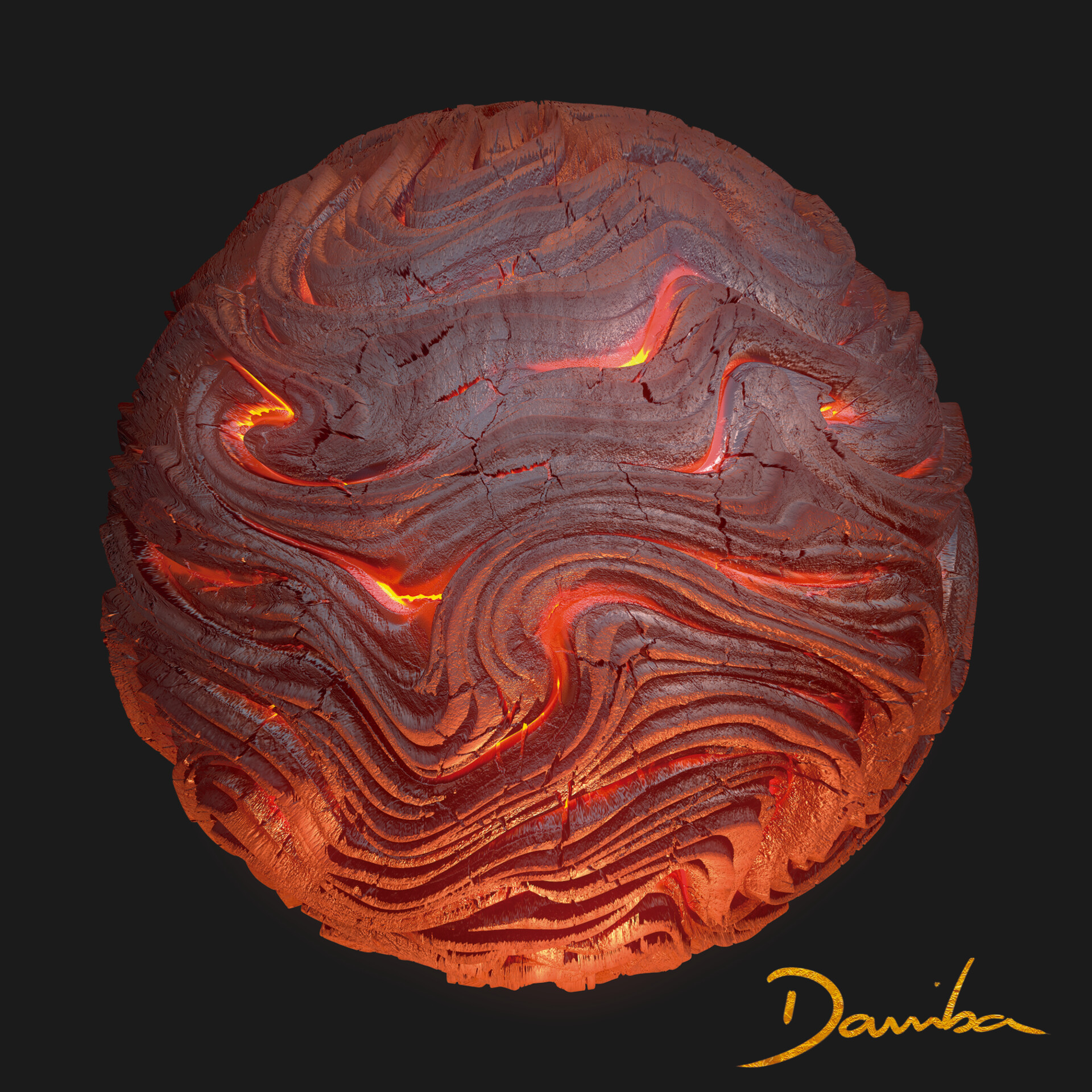 ArtStation - Lava Material - Substance Designer