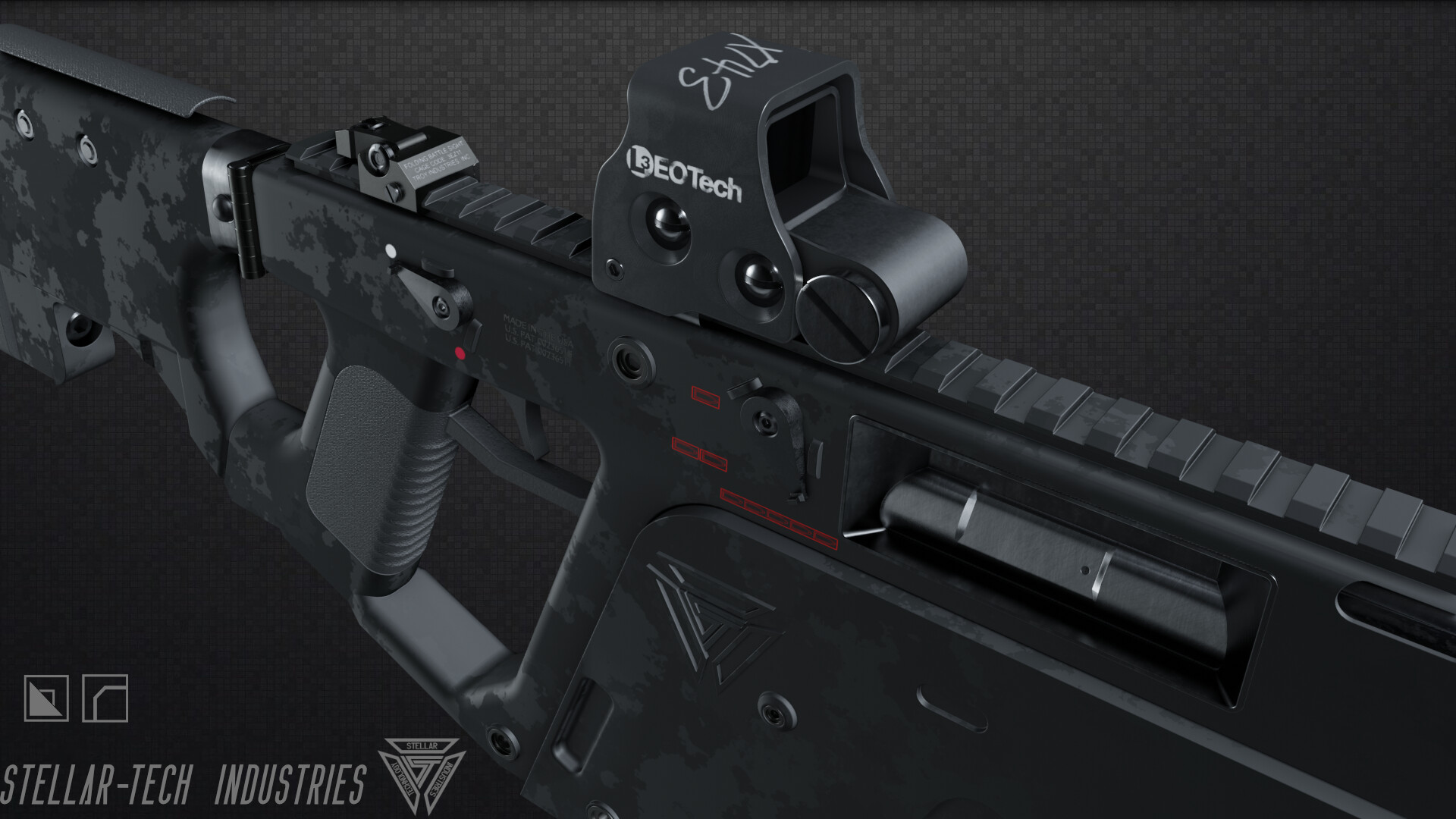 ArtStation - Vector style 5.56mm rifle