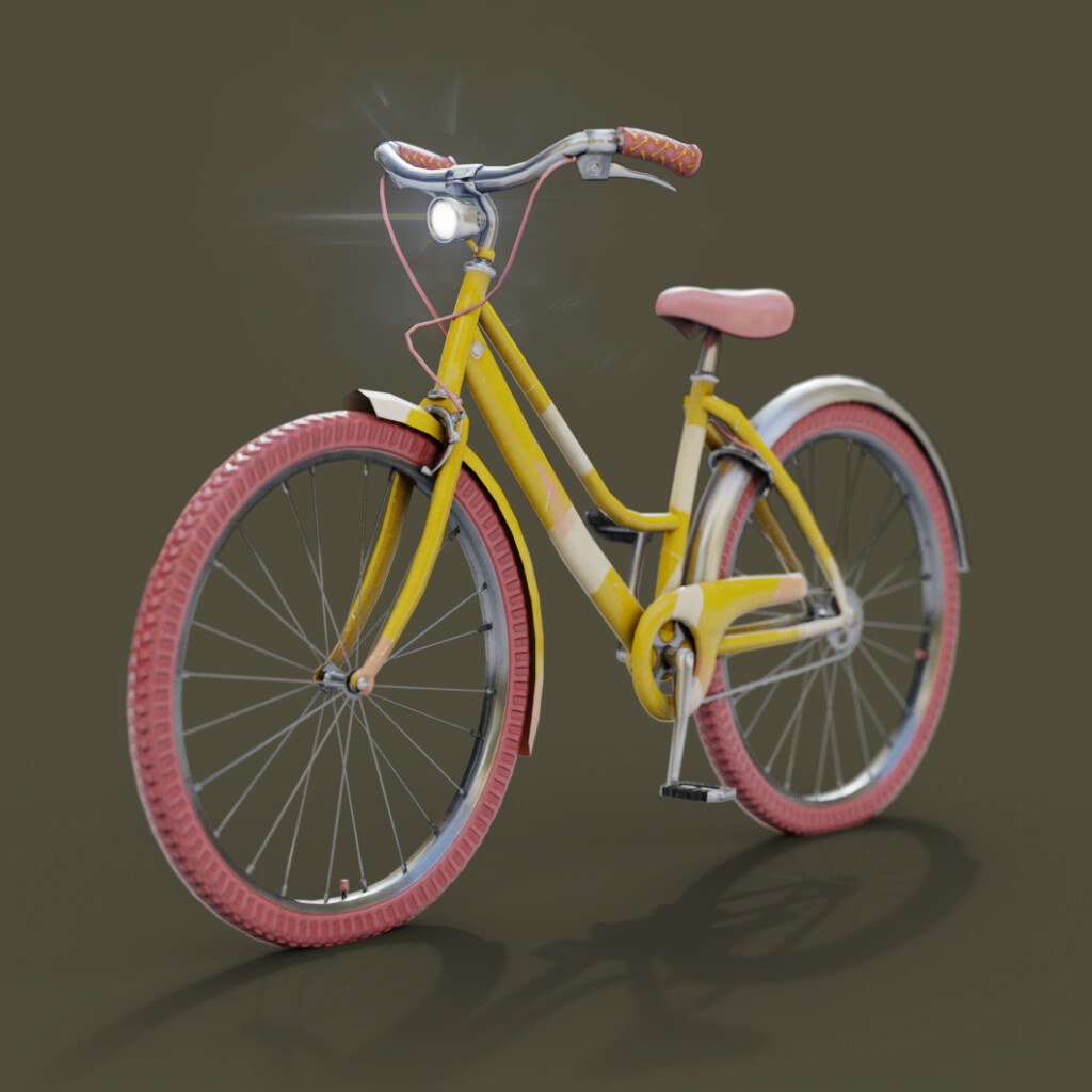 ArtStation - Stylized Bike (Game ready), Matteo Maravalle