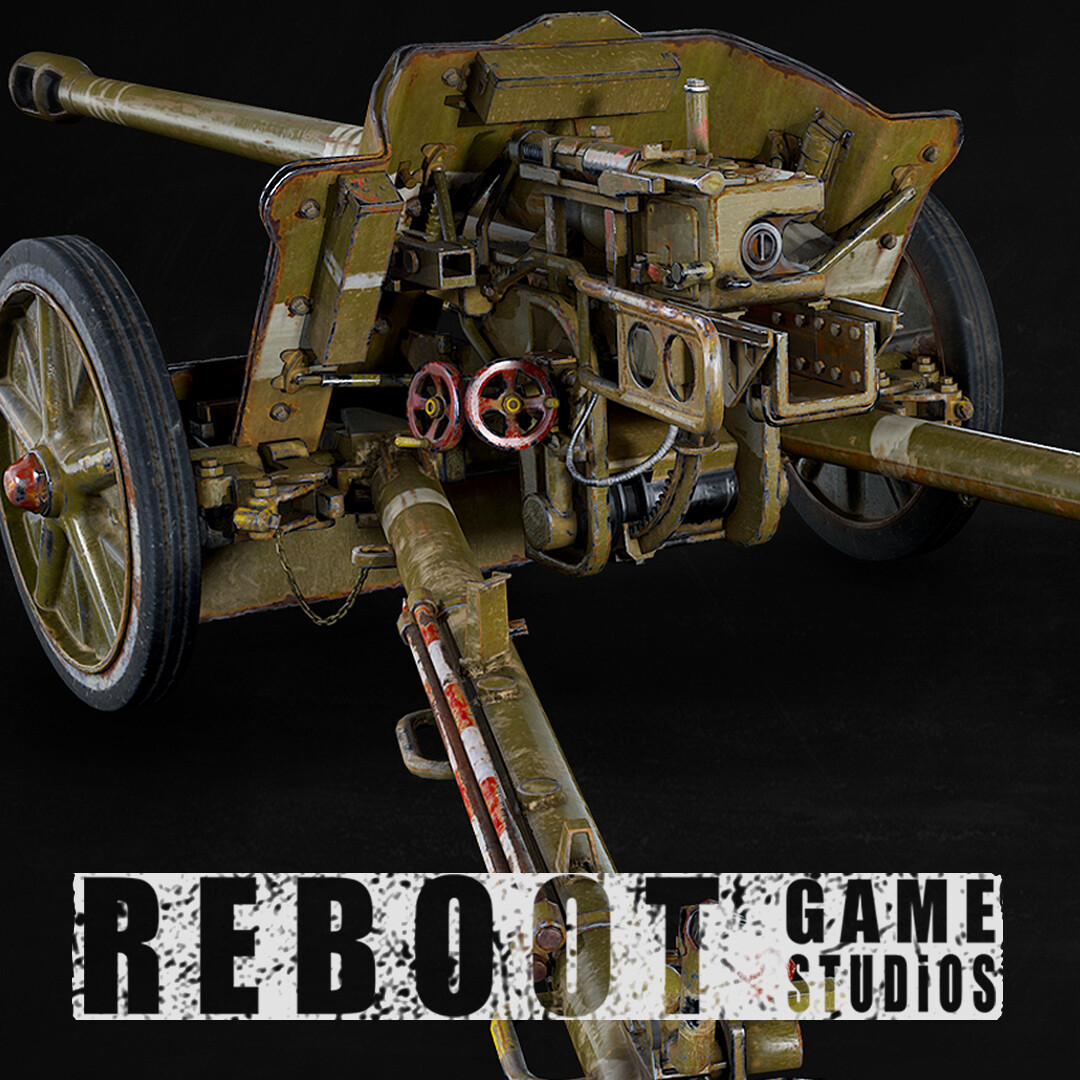 ArtStation - PAK 38, anti-tank gun