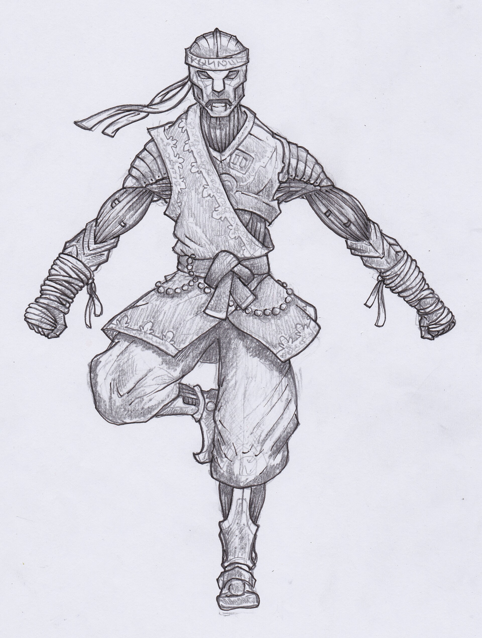 ArtStation - Warforged Monk (DnD 5e)