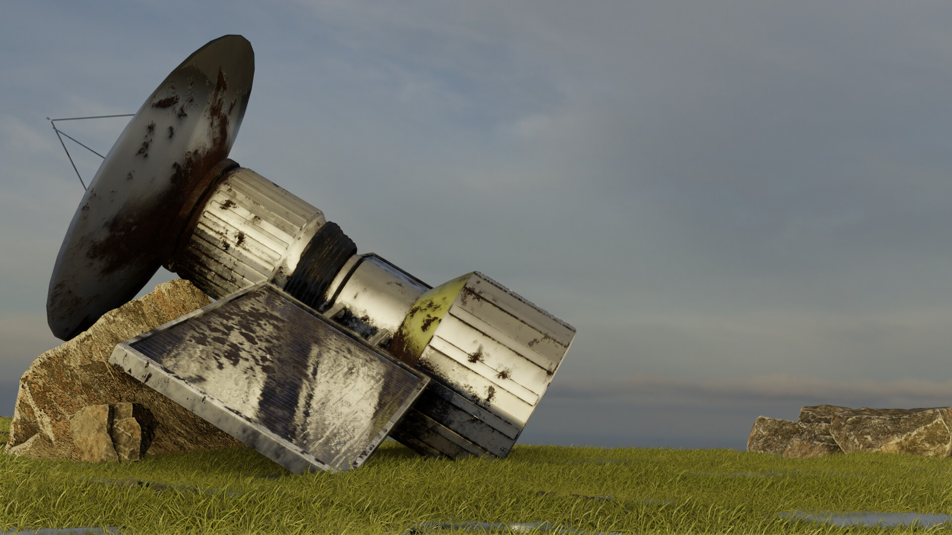 ArtStation - Satellite Crash