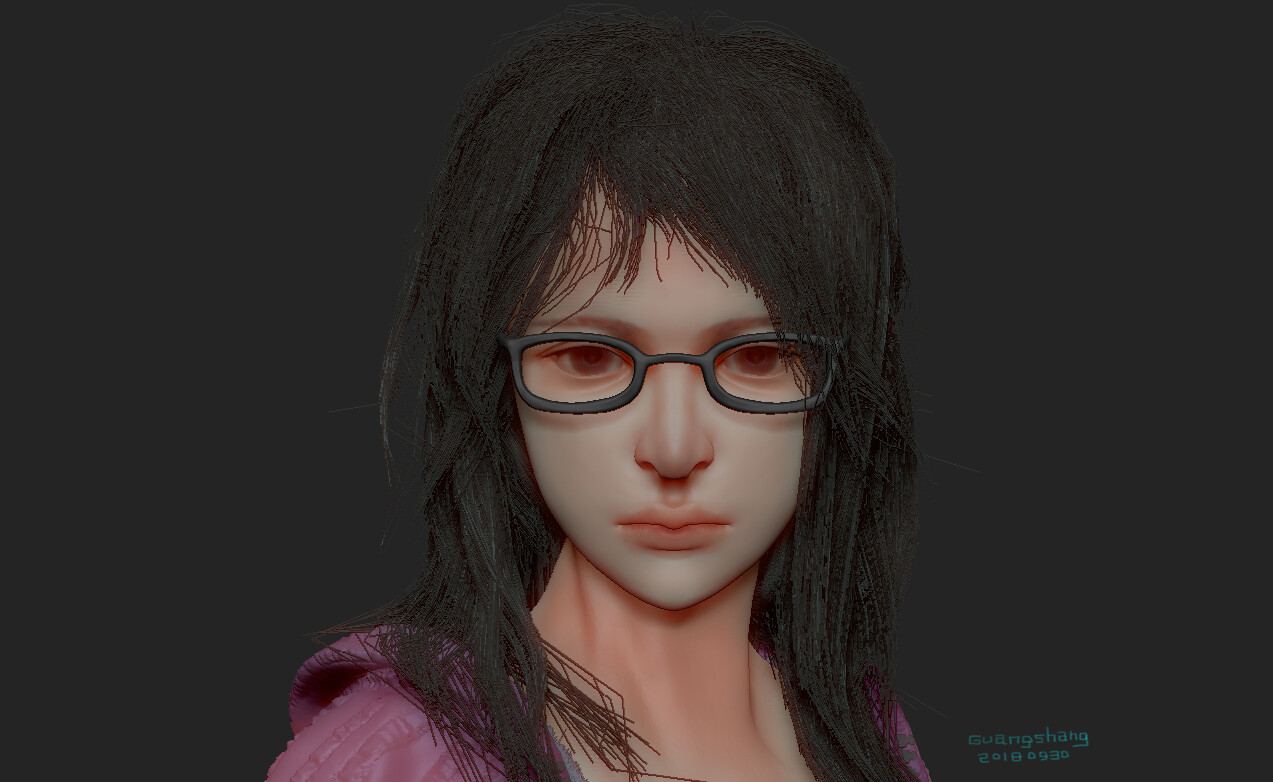 Artstation Glasses Girl