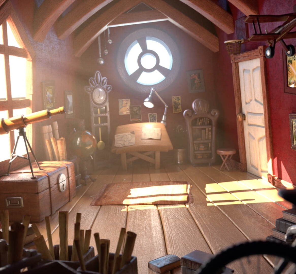 ArtStation - Lighting cartoon indoor