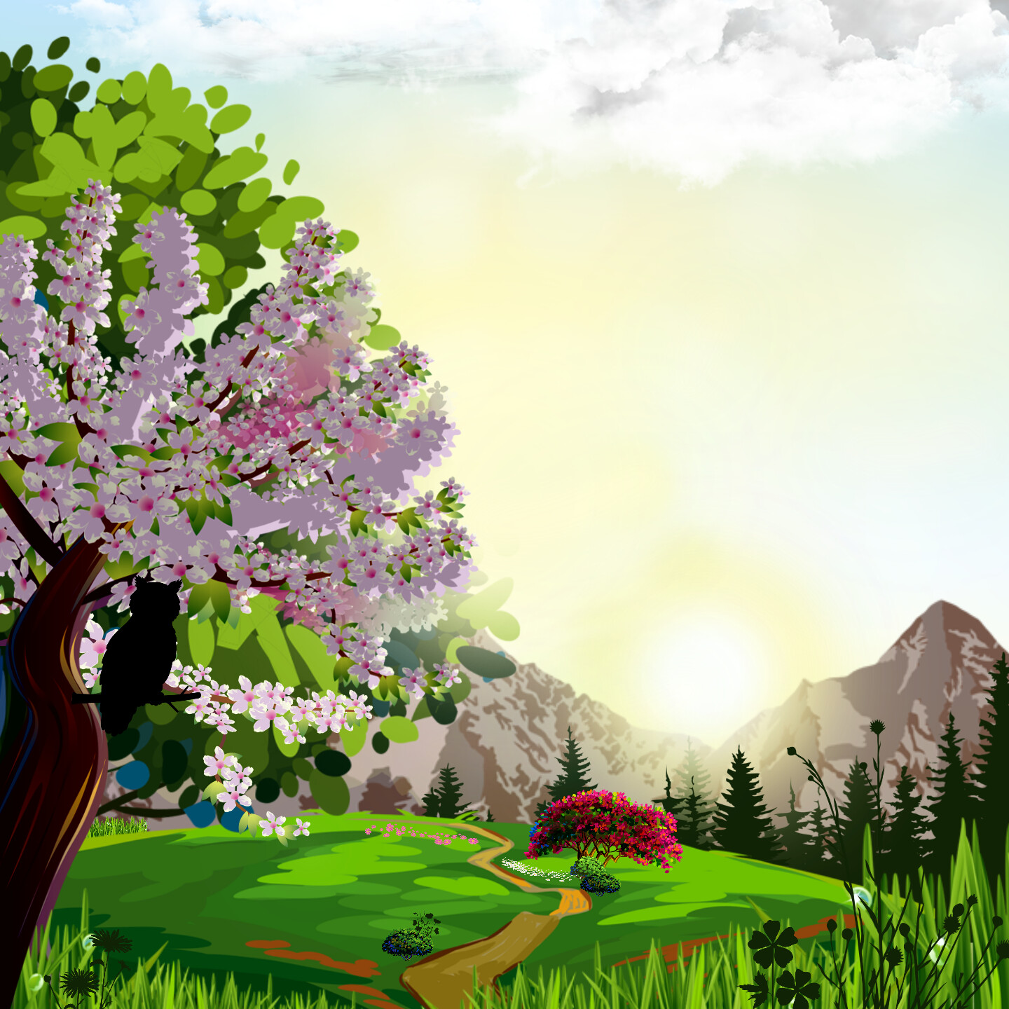 ArtStation - Spring Evening