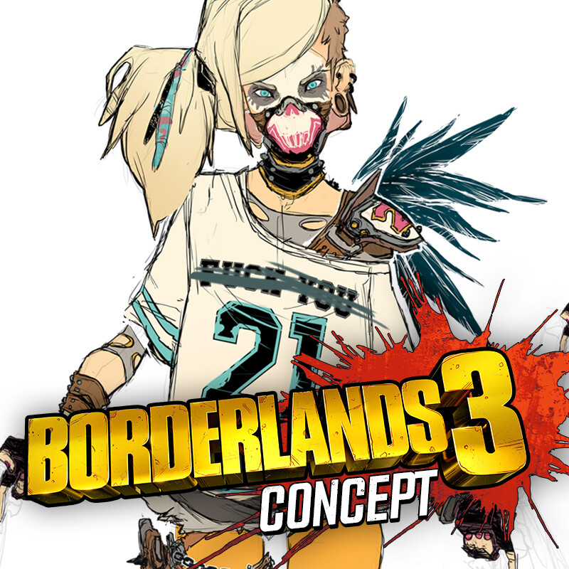 ArtStation - BORDERLANDS 3 Female Punk Cov concept art