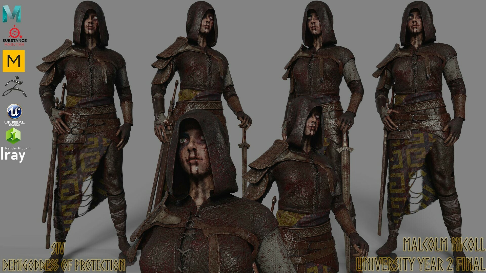 ArtStation - Siv Demigoddess of protection (2nd year University ...