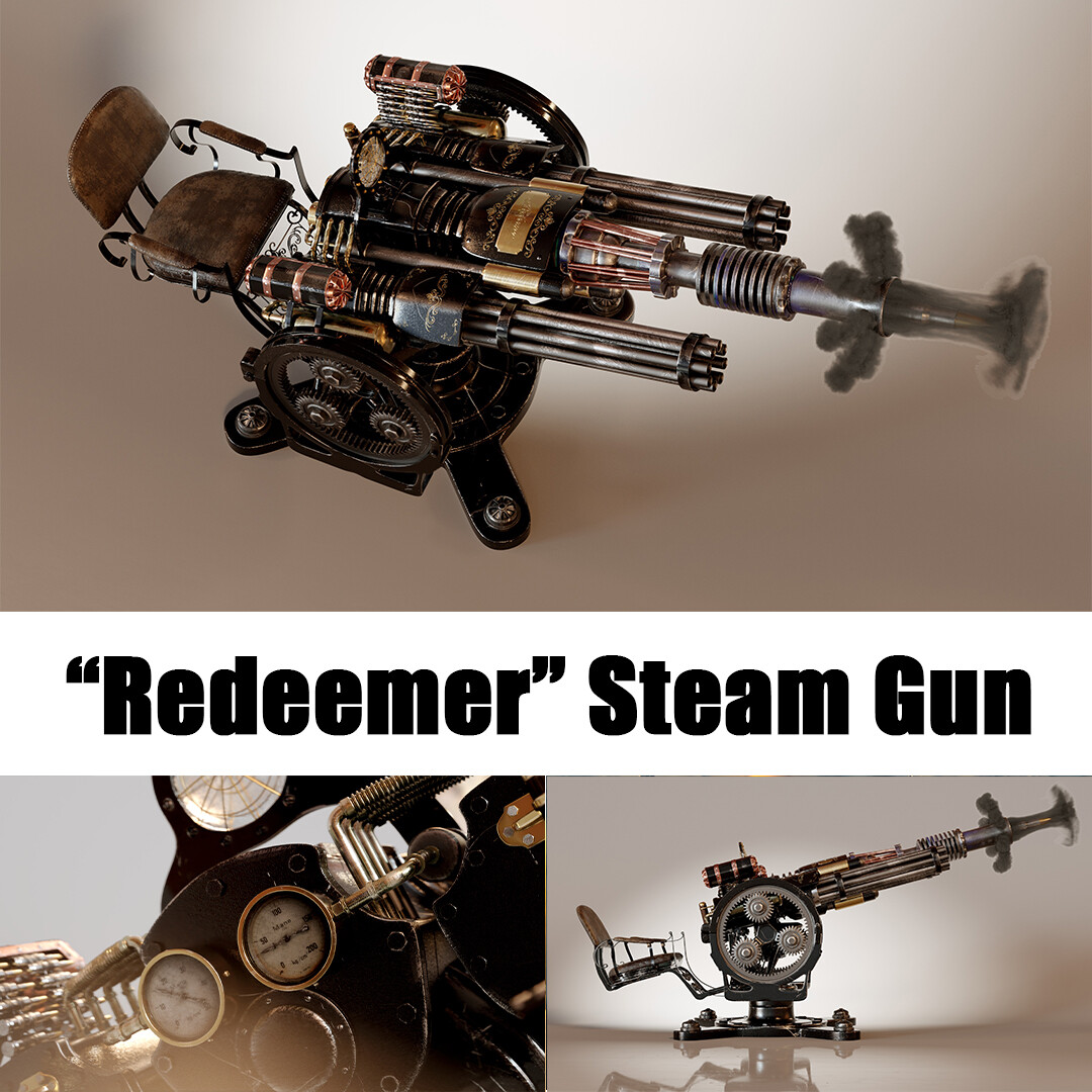 ArtStation - "Redeemer" Steam Gun