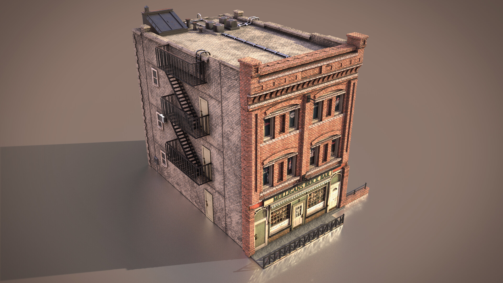ArtStation - Mulligans Brick Bar