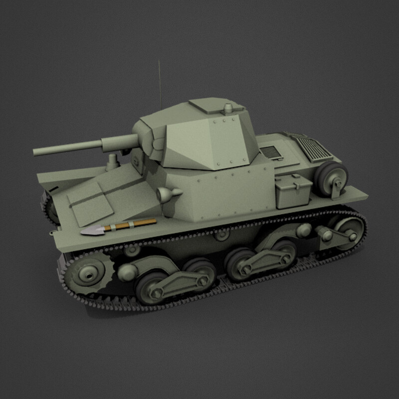 ArtStation - Low-poly World War 2 Vehicles