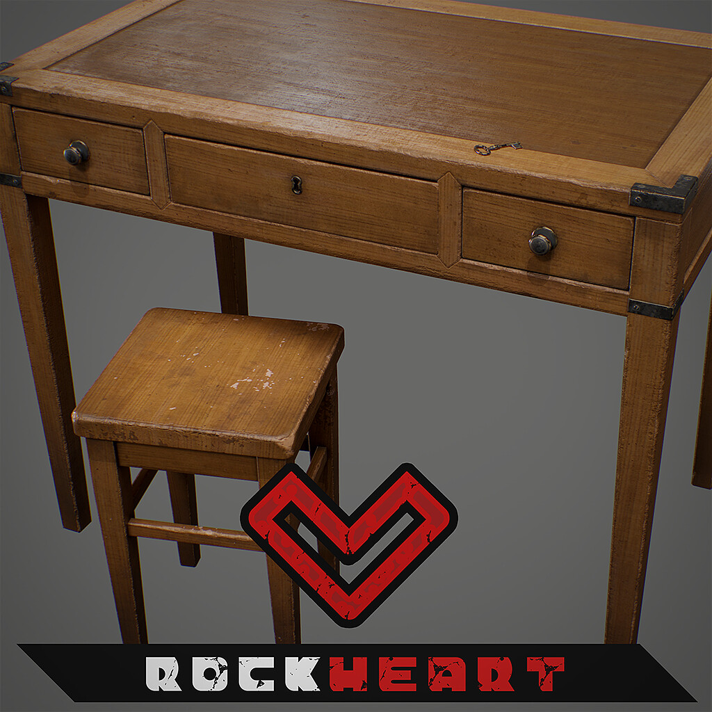 ArtStation - Writing desk