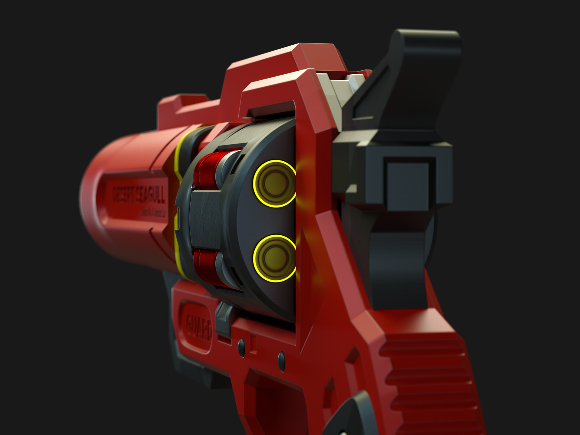 ArtStation - OverWatch Summer Games McCree Weapon | C4D