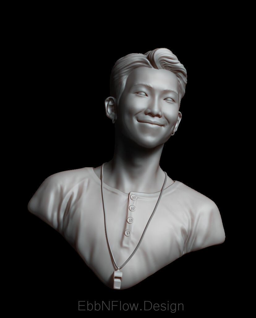 ArtStation - BTS 방탄소년단 - Namjoon Portrait Bust